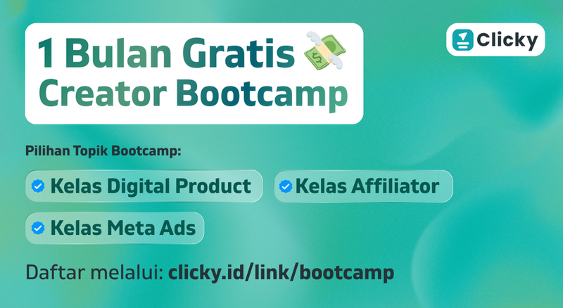 Creator Bootcamp 1 Bulan Gratis | Clicky