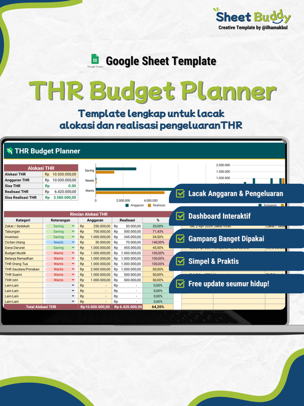 [FREE] Financial Planner Template (Google Sheet / Spreadsheet not Excel ...