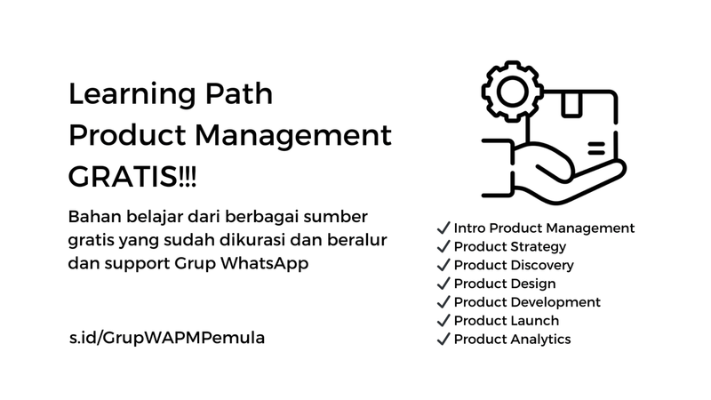 Purchase Belajar Gratis: Learning Path Product Management | Clicky