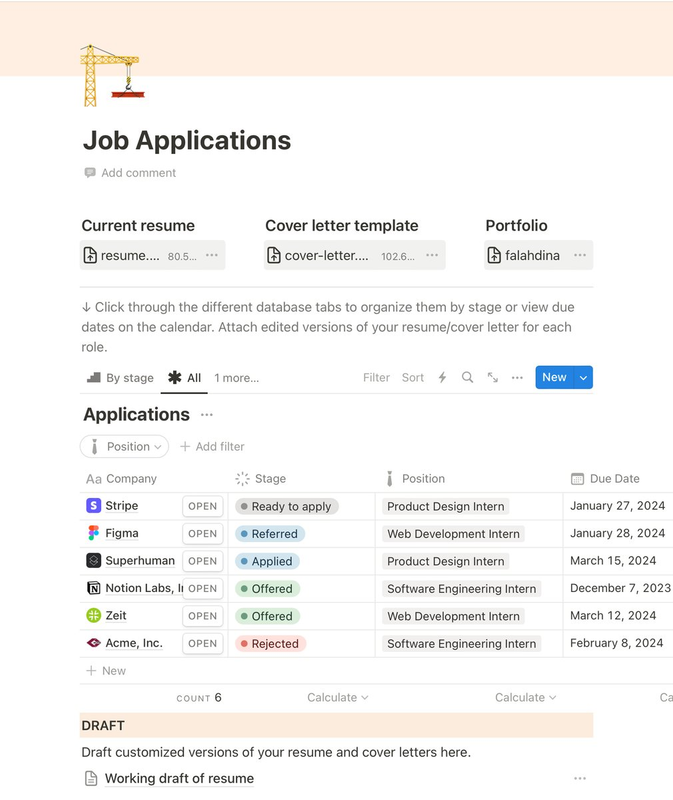Job Application Tracker: FREE downloadable template | Clicky