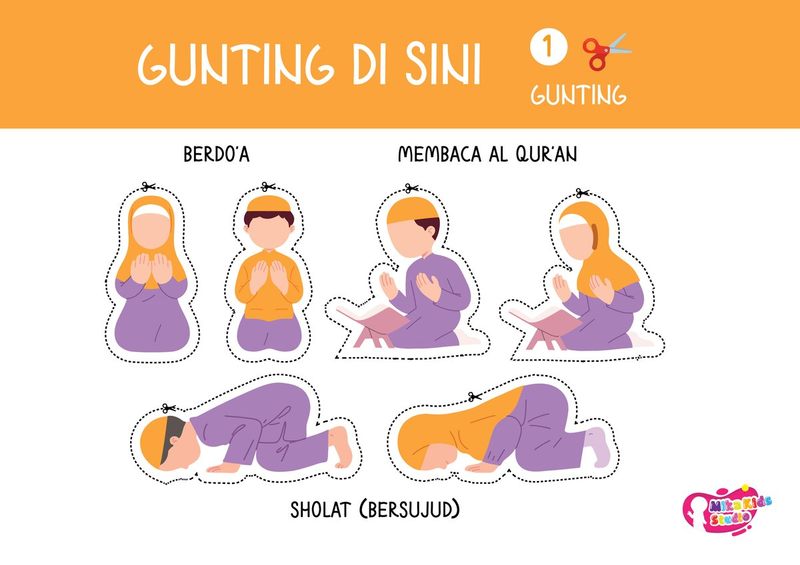 Potong dan Tempel (Cut and Paste) Seri Benda dan Bentuk | Clicky