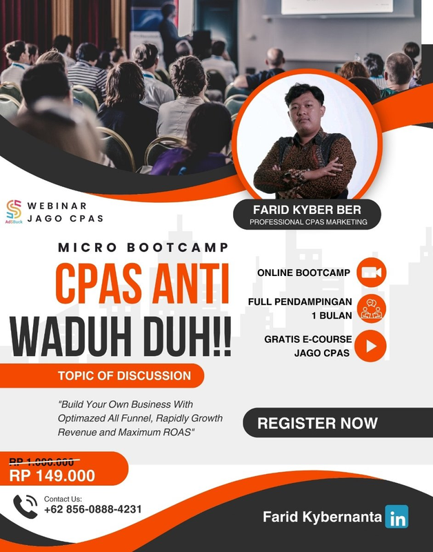 Webinar CPAS Anti Waduh Duh! FULL PENDAMPINGAN 1 BULAN! | Clicky