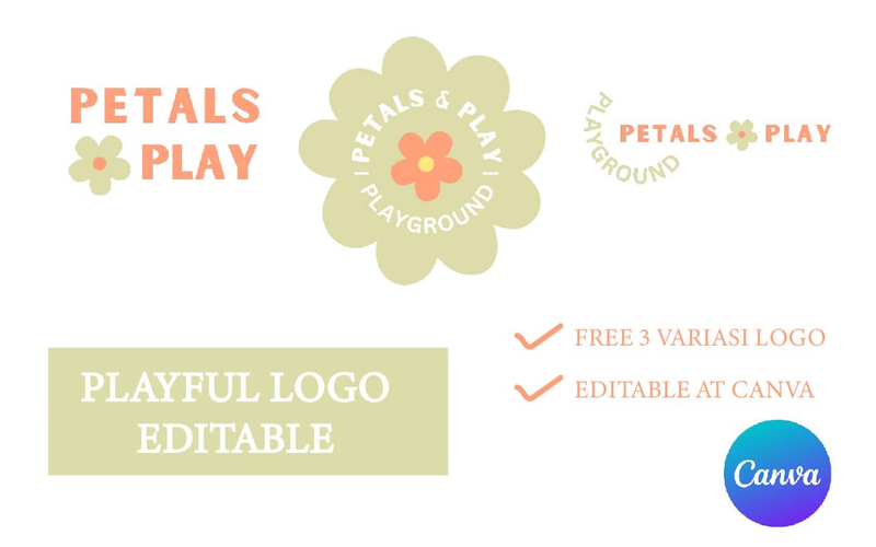 Purchase FREE 3 Playful Logo (Canva Editable) | Clicky