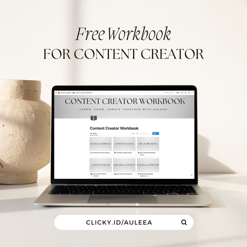 [Free Workbook] Jadi Content Creator dalam 7 Hari | Clicky