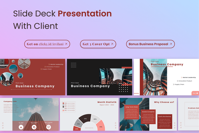 Slide Deck Presentation With Client | Clicky