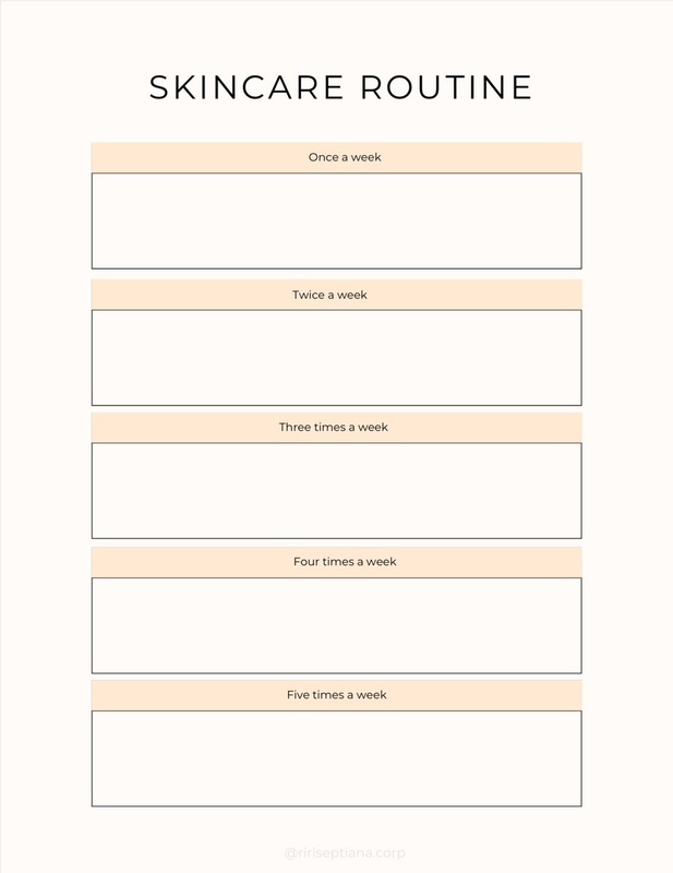 Printable Makeup and Skincare Planner | Clicky