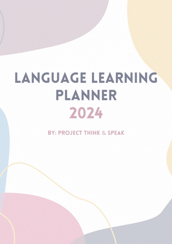FREE LANGUAGE LEARNING PLANNER 2024 | Clicky