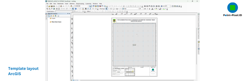 [FREE LAYOUT] Template Layout Peta Potrait ArcGIS | Clicky