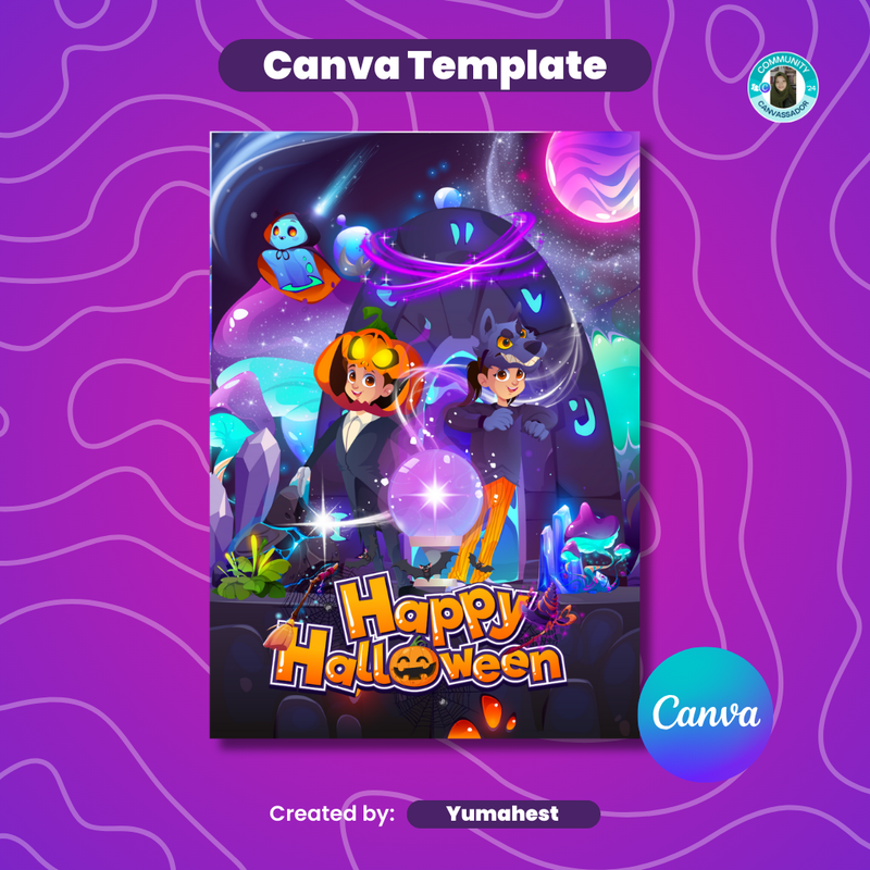 Canva Template: Poster Haloween by Yumahest | Clicky