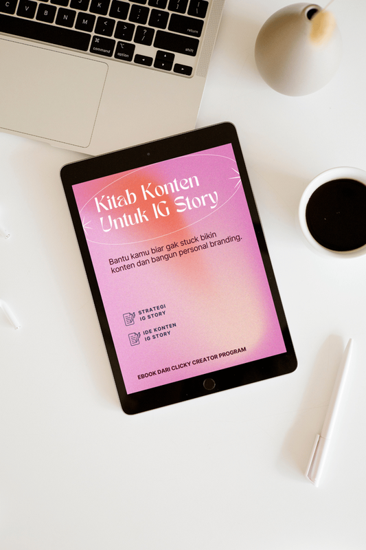 Ebook "Kitab Konten IG Story" by Clicky, Bantu kamu biar ga stuck bikin konten dan personal ...