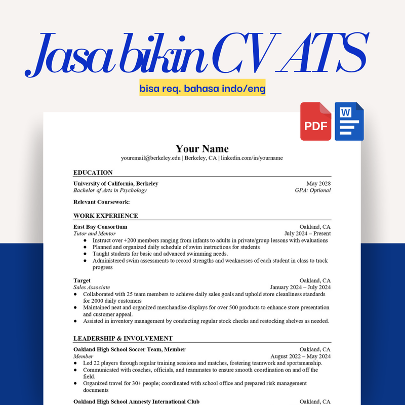 Jasa CV Review & Rewrite [Beres Langsung] | Clicky