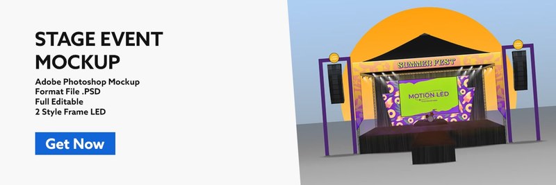 Stage Event Mockup [FULL EDITABLE] PSD Format | Clicky