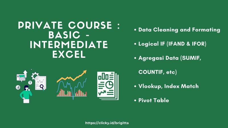 Private Course : Basic-Intermediate Excel | Clicky