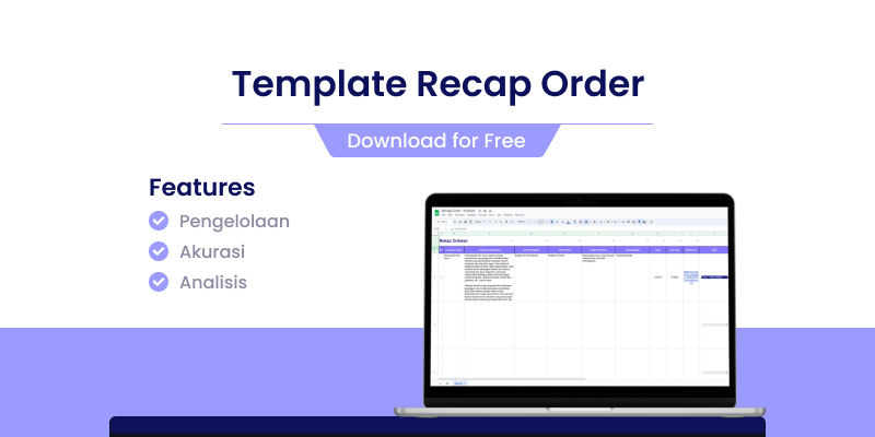 Template Rekap Orderan Agar Mudah Lacak pesanan | Clicky
