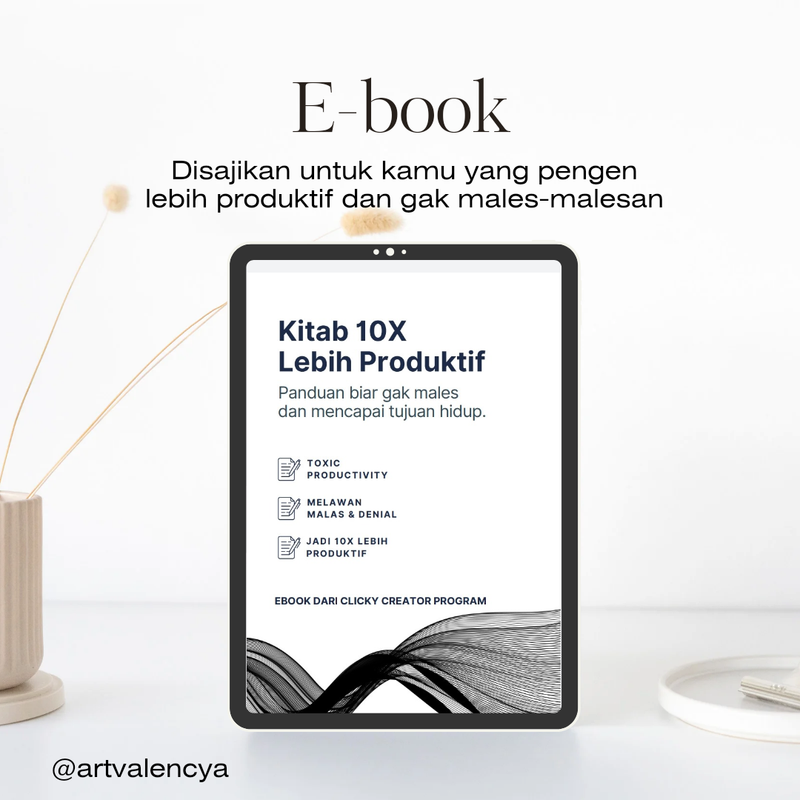 Kitab 10X Lebih Produktif | Clicky
