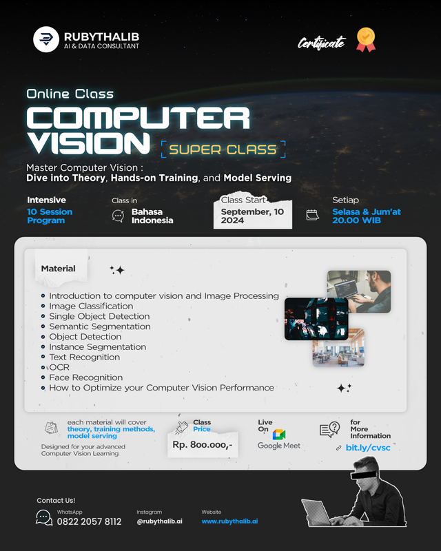 Online Class Computer Vision [Super Class] | Clicky