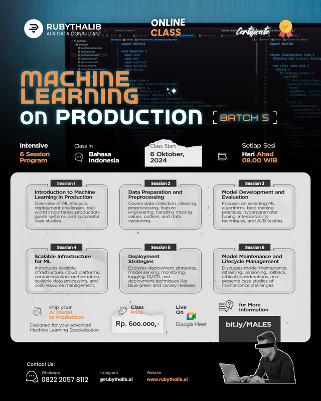 Online Class Machine Learning on Production Cohort 5 | Clicky