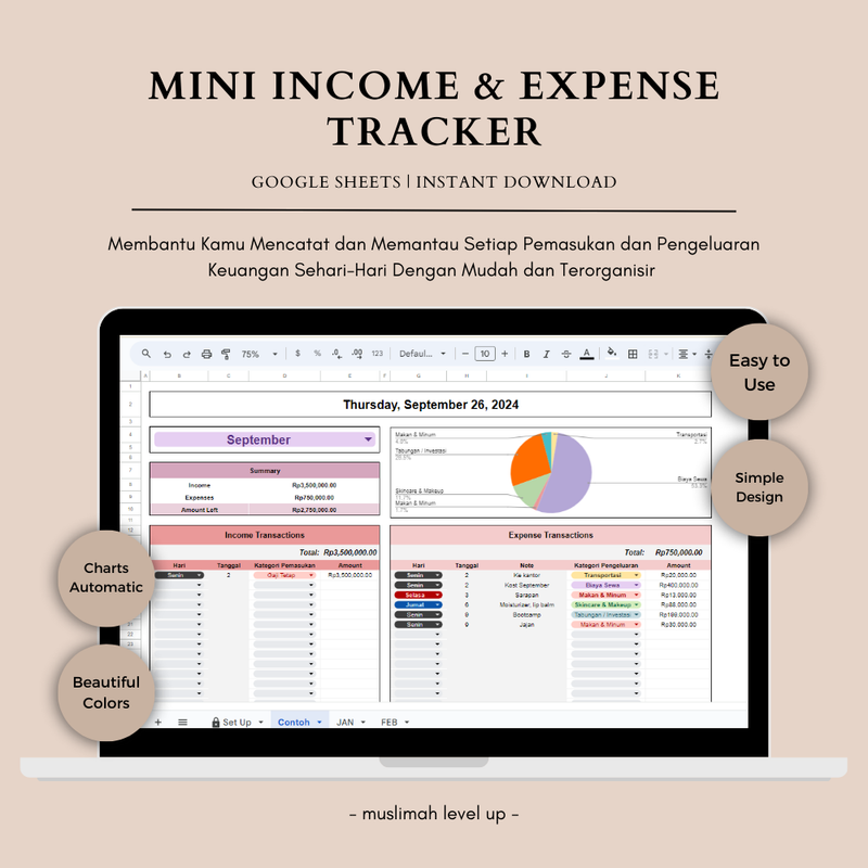 Gratis | Mini Income & Expense Tracker | Clicky