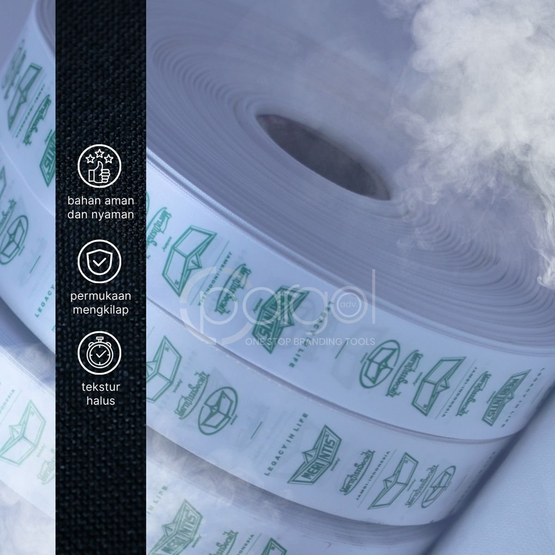 Label Satin Putih | Clicky