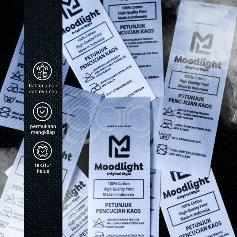 Label Satin Putih | Clicky