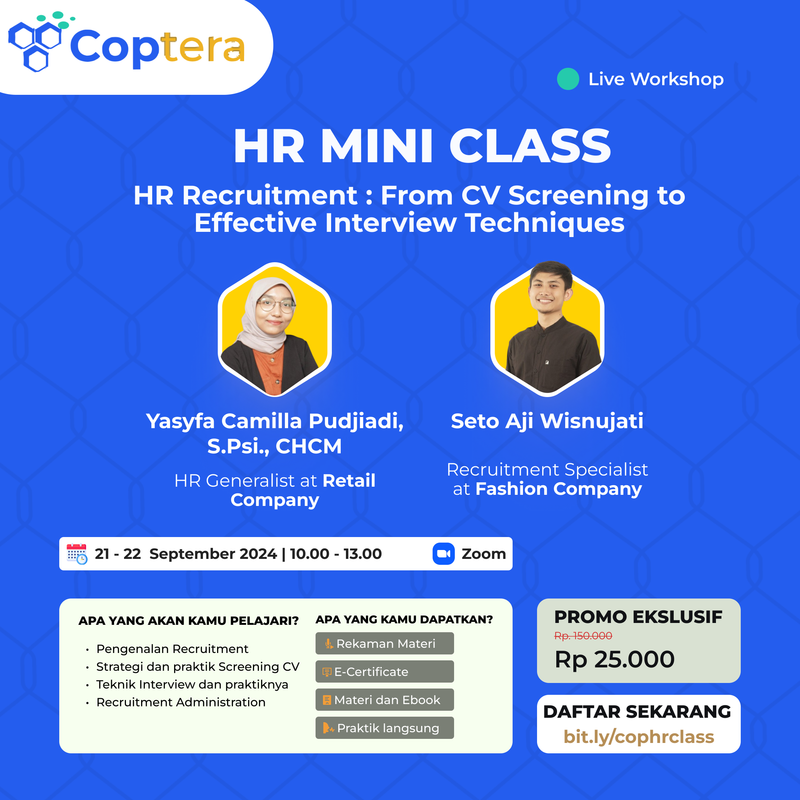 HR Mini Class : From CV Screening to Effective Interview Techniques | Clicky