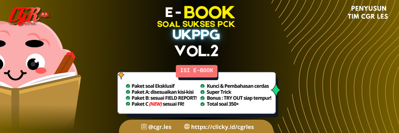 E-Book SOAL SUKSES PCK UKPPPG 2025 - CGR Les | Clicky