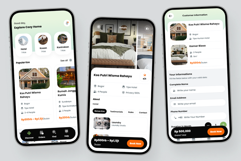 Temukan Kos saya | Mobile Apps | Clicky