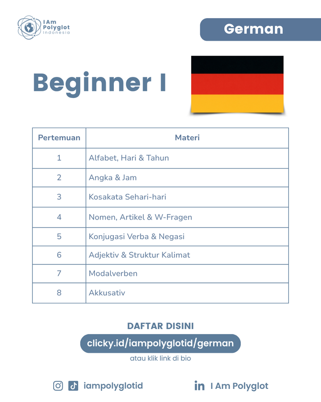 German Class - Beginner | Clicky